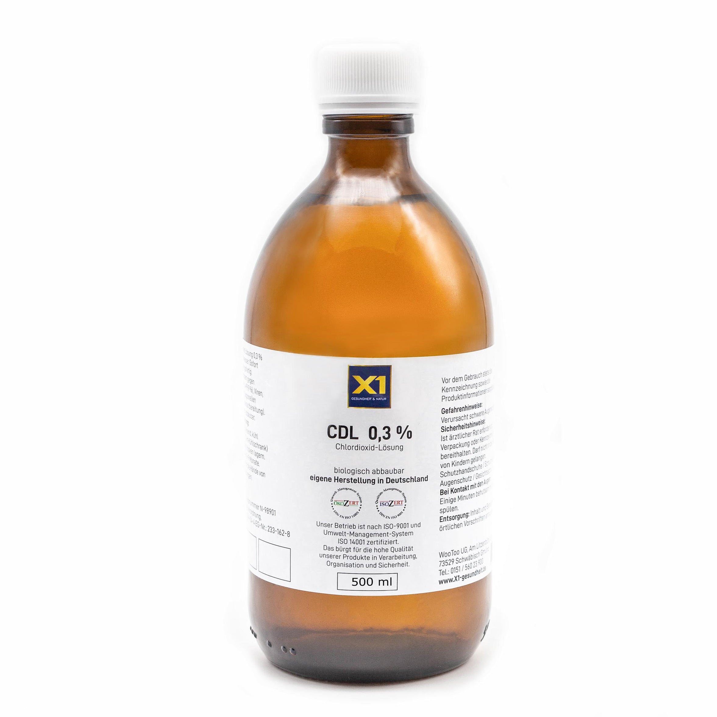 CDL /CDS Lösung 0,3%, in der Glasflasche, Apothekenqualität -500ml ...